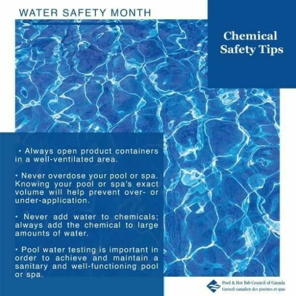 May is National Water Safety Month - Chemical Safety Tips - Pool ...