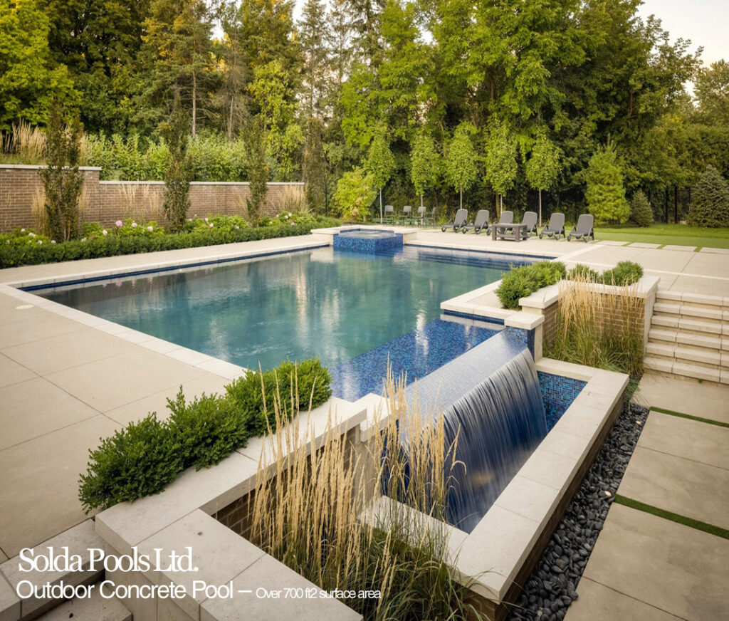 Outdoor Concrete Pool – Over 700 ft2 surface area - Pool Council ...