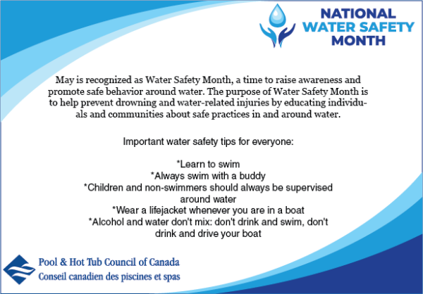 May is National Water Safety Month!! - Pool Council | Toronto, Ontario ...